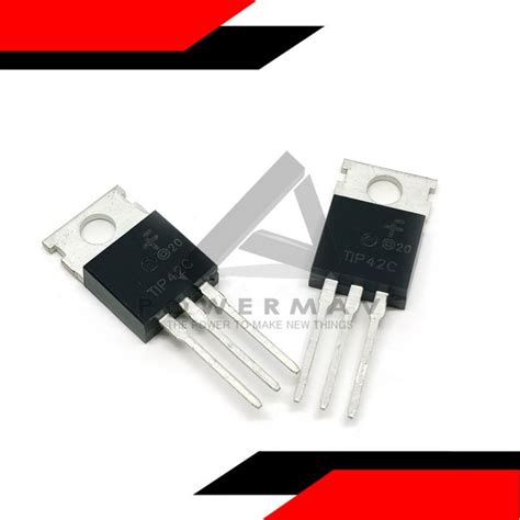 2pcs Original Tip42 Transistor Tip42c Tip42 To 220 Tip42c Tip42 To 220 Pnp 40v 5v 6a 65w 15 To