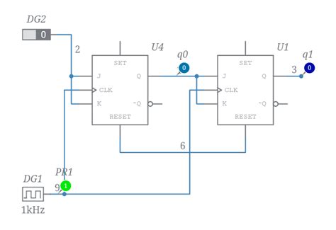 Bit Synchronous Counter Multisim Live