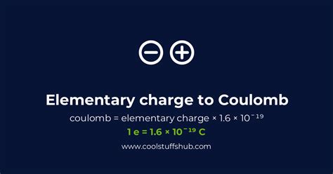 Convert Elementary Charge To Coulomb E To C Conversion