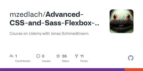 github mzedlach advanced css and sass flexbox grid animations and