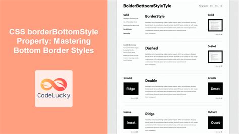 CSS BorderTop Property CSS Border Top Style Guide CodeLucky