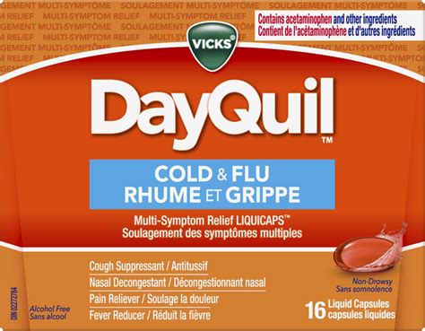 Vicks Dayquil Cold And Flu Multi Symptom Relief Liqui Caps Liquid