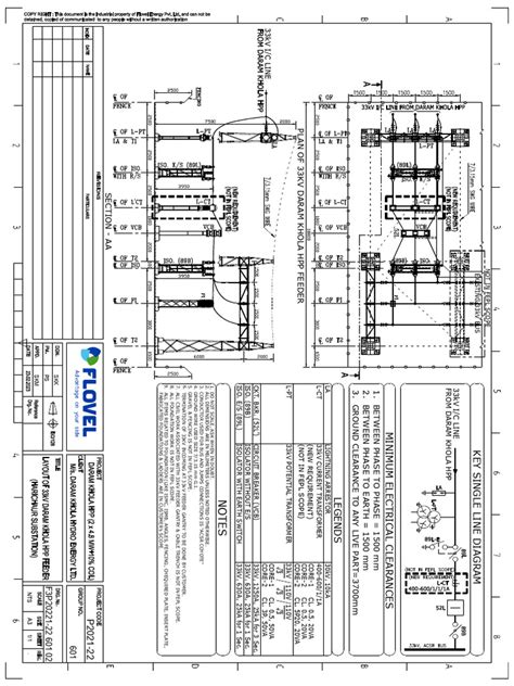 Layout Of 33kv Daram Khola Hpp Feeder At Receiving End Substation