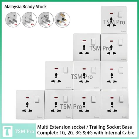 Multi Extension Socket Trailing Socket Base Complete 1g 2g 3g And 4g