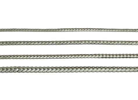 Snake Curb Chains 304 Stainless Steel Snake Chain Gold Stainless