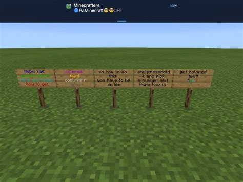 Colored Text In Minecraft Pe Minecraft Amino