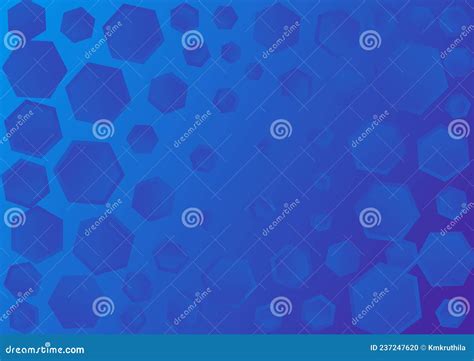 Blue Gradient Hexagon Background Vector Art Beautiful Elegant Illustration Stock Vector