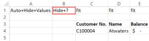 Conditionally Hiding Rows Columns Or Sheets Global Data