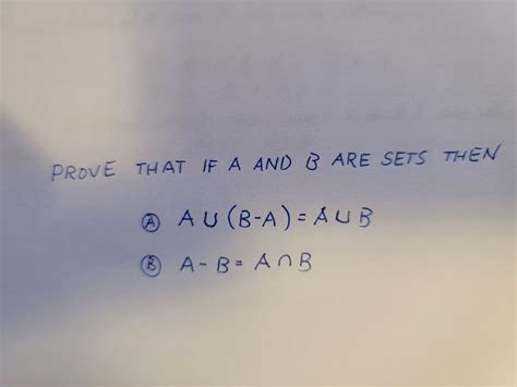 solved prove that if a and bare sets then ② au b a aub b