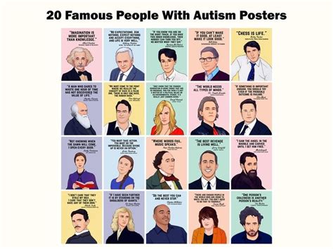 Famous People With Autism Posters