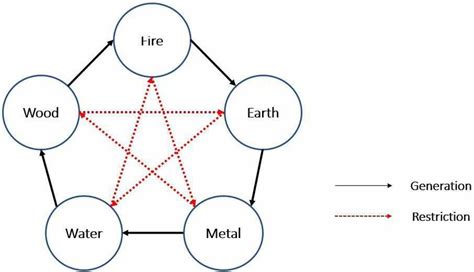 The Relationship Among Five Elements Download Scientific Diagram
