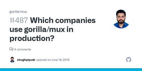 which companies use gorilla mux in production · issue 487 · gorilla