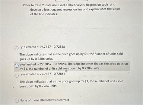 solved refer to case 2 data use excel data analysıs