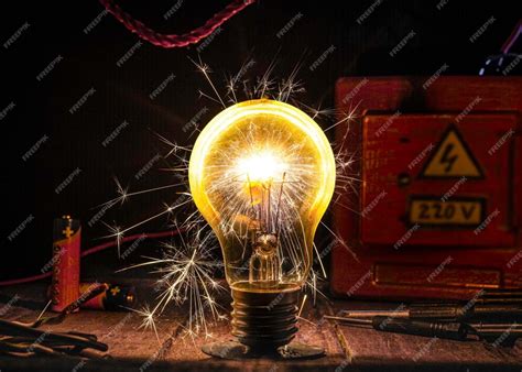 Premium Photo Light Bulb On Black Background