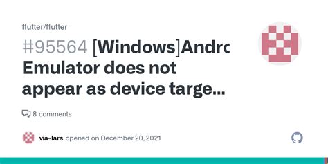 Windows Android Emulator Does Not Appear As Device Target In Android Studio Issue