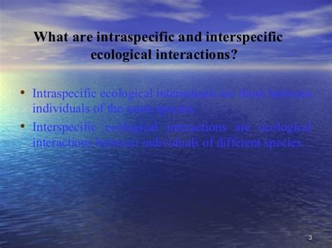Ecological Interactions