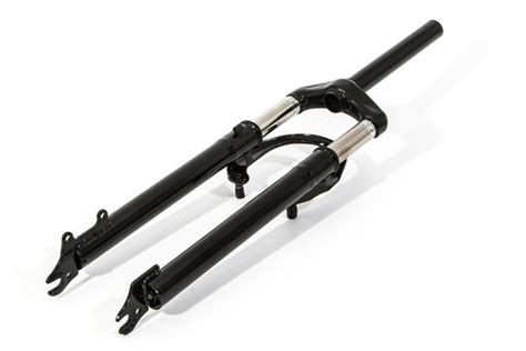 Вилка 27,5" амортизационная KMS, 1-1/8" (28,6), стальная, безрезьбовая ...