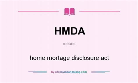 Hmda Home Mortage Disclosure Act In Undefined By
