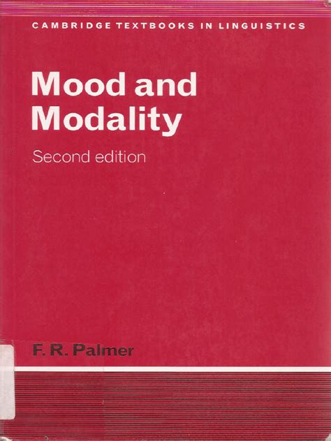 Mood And Modality Palmer Pdf