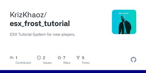 Github Krizkhaozesxfrosttutorial Esx Tutorial System For New Players