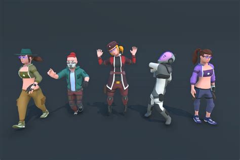 Customizable 3d Sci Fi Characters