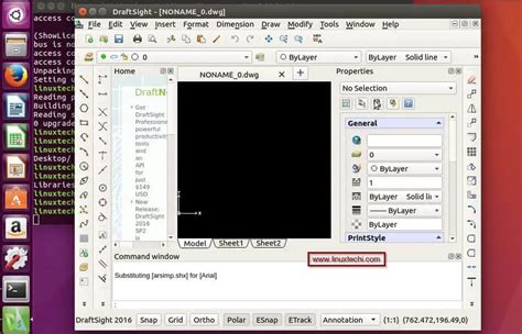 draftsight ubuntu linuxmint