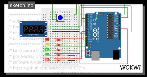 Protótipo Semafro Com Pedestre Wokwi Esp32 Stm32 Arduino Simulator