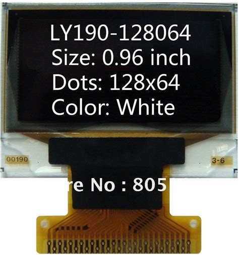 0 96 Inch 128x64 27pin Ly190 Oled Screen Oled Display Ssd1308 Oled In Other Optoelectronic