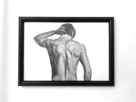 Nude Man Pencil Drawingoriginal Man Pencil Drawingnaked Man Drawing