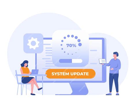 Premium Vector System Update Maintenance Loading Installation