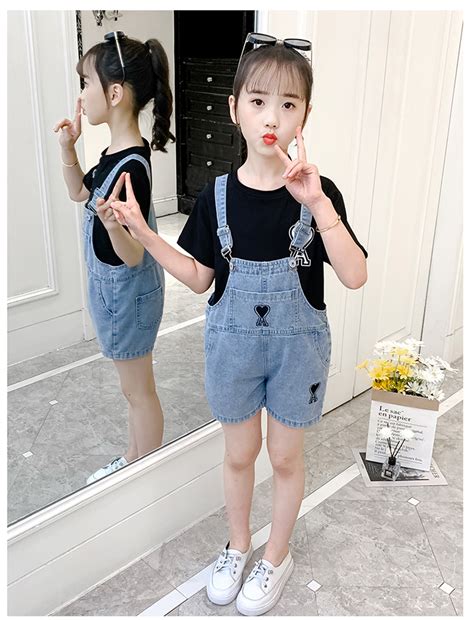 猫小萌童装and女童背带裤夏 裤子批发猫小萌童装mxmtz210003