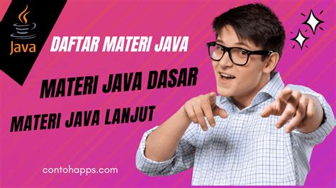 Daftar Materi Belajar Aplikasi Java Desktop Contoh Aplikasi