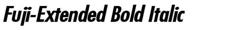 Download Fuji Extended Bold Italic Font Thousands Of Fonts To Download For Free