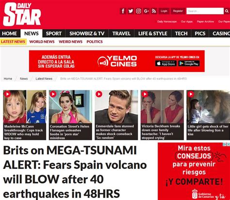 La Prensa Sensacionalista Británica Alarma Sobre Un Mega Tsunami Por