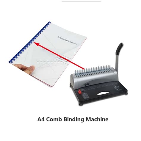 A Size Book Binding Machine Holes Puncher Binding Combs Punching Machine Comb Binding