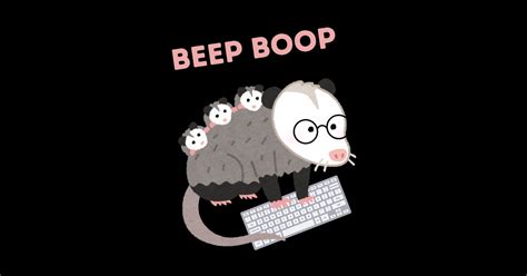 Beep Boop Opossum Programmer I Are Programmer Sticker Teepublic