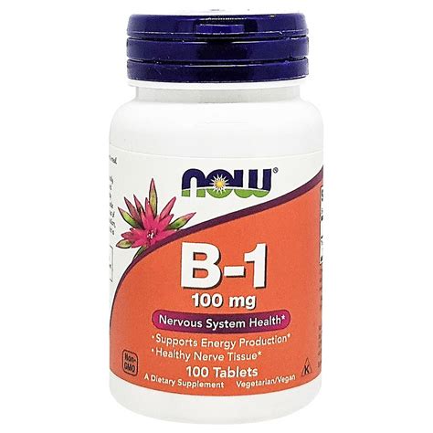 Buy Now Foods Vitamin B 1 100mg 100 Tablets In Ksa Mumzworld