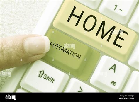 Hand Writing Sign Home Automation Business Approach Monitoring The