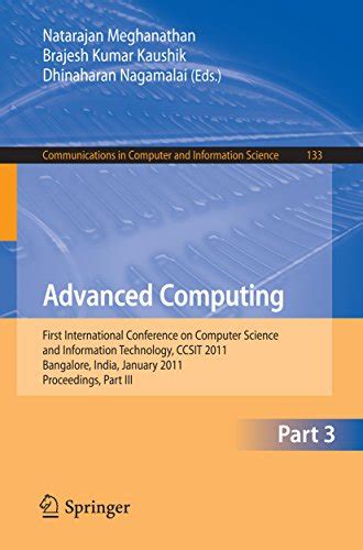 advanced computing first international conference on computer science