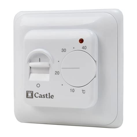 Терморегулятор механический Castle RTC 70.26 - белый, для теплого пола ...