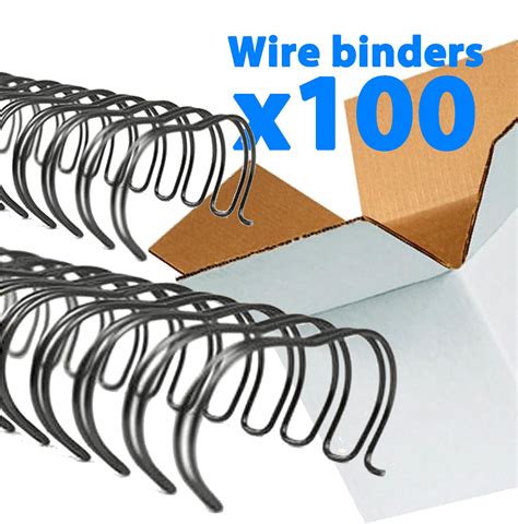 6 4mm 1 4 Black Wire Loop Binding For Binder 6 4 Pitch 3 1 X 100 Etsy