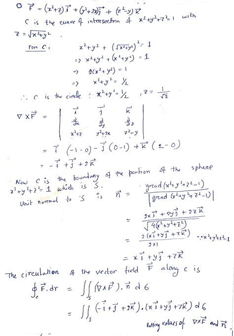 [solved] 15 pts use stokes theorem to calculate the circulation of