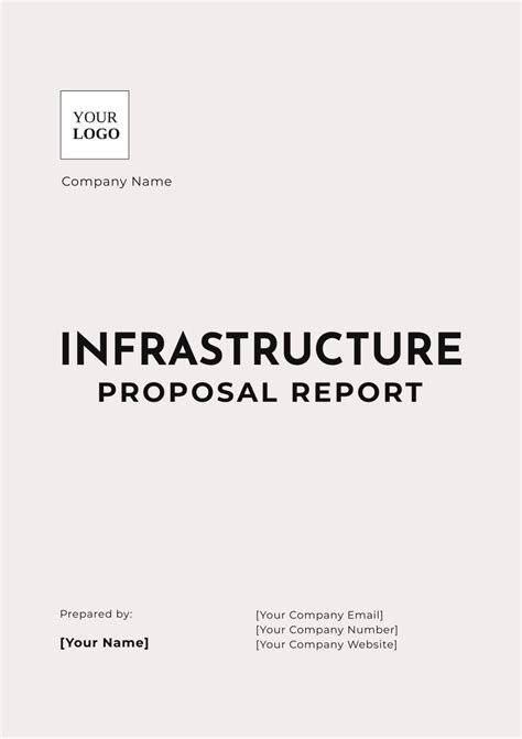Free Infrastructure Proposal Report Template To Edit Online