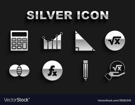 Set Function Mathematical Symbol Square Root Of X Vector Image