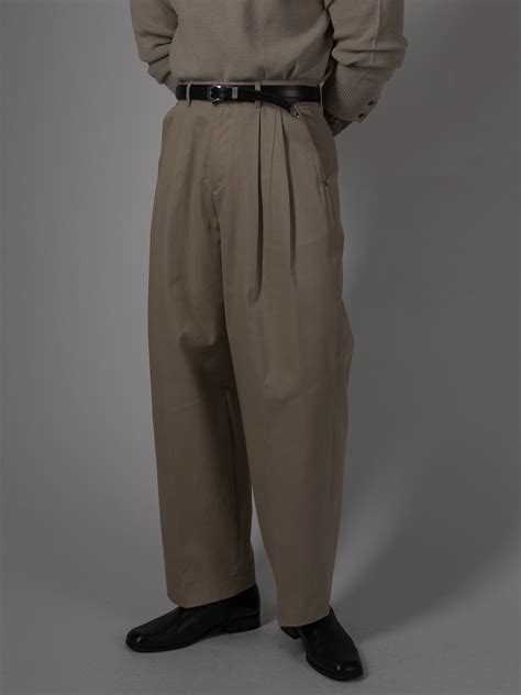 아크 리벳 투턱 코튼 팬츠 4color Ikkei 익케이