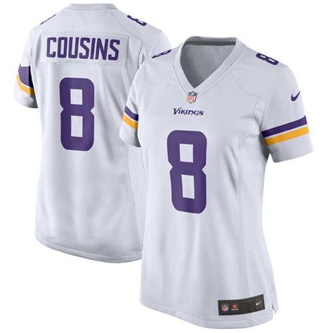 Womens Minnesota Vikings Kirk Cousins Nike White Game Jersey