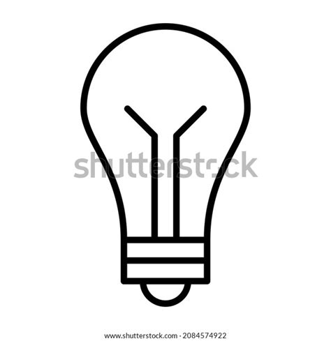 Lightbulb Icon Vector Image Can Be Stock Vector Royalty Free 2084574922 Shutterstock
