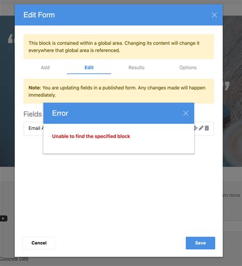 Atomik Cant Edit The Email Form Field In The Footer Form Block Get Error · Issue 11183