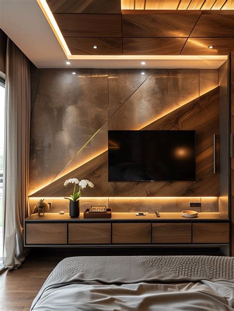 60 Aesthetic Bedroom Tv Wall Designs To Create Your Dream Space In 2024