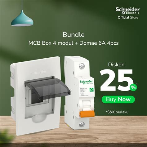 Jual Bundle Mcb Box 4 Modul Mcb 6a Shopee Indonesia